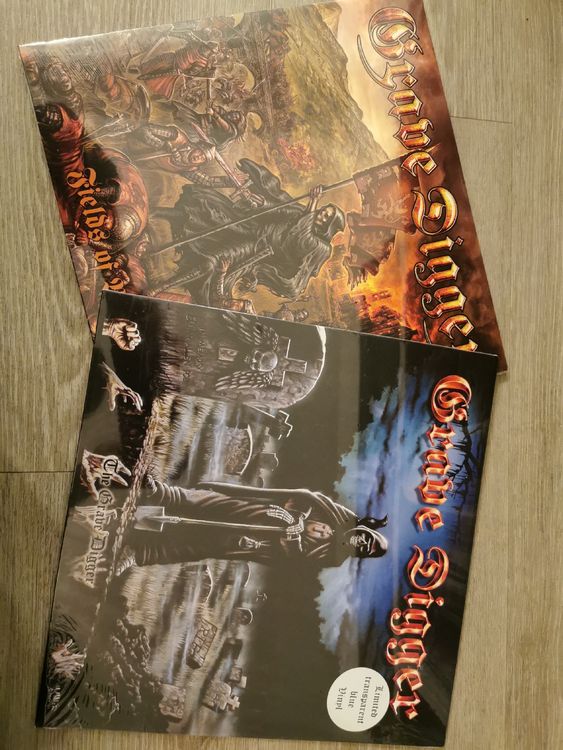 Deux vinyles Grave digger neuf (Neu und originalverpackt) in Denezy für ...