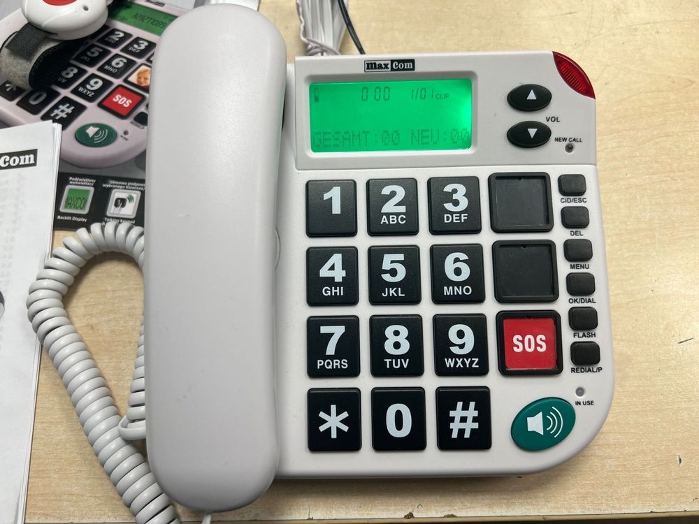 Maxcom Seniorentelefon mit Funk-Notruf-Sender | Kaufen auf Ricardo