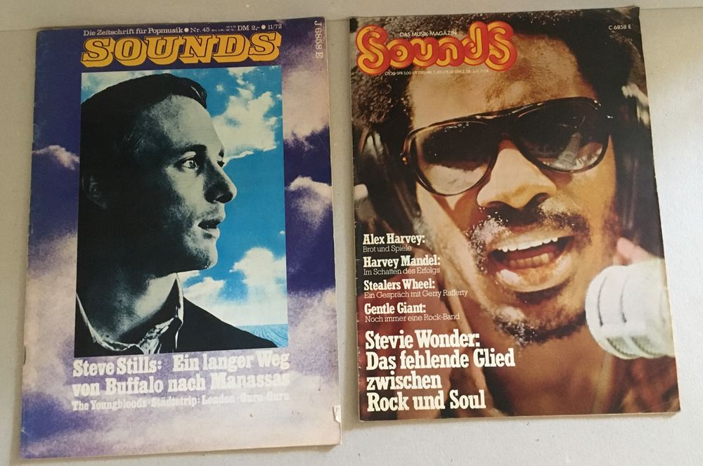 🟡 70er Jahre Sounds Hefte 1972 und 1974 - Lot mit 2 Heften (Gebraucht ...