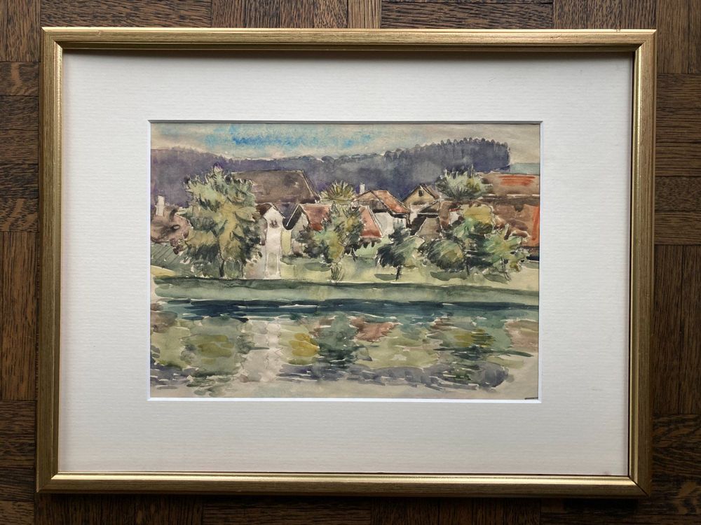 Gemälde Aquarell von Port signiert Bild Gemälde (Gebraucht) in Subingen für CHF 24 – nur ...
