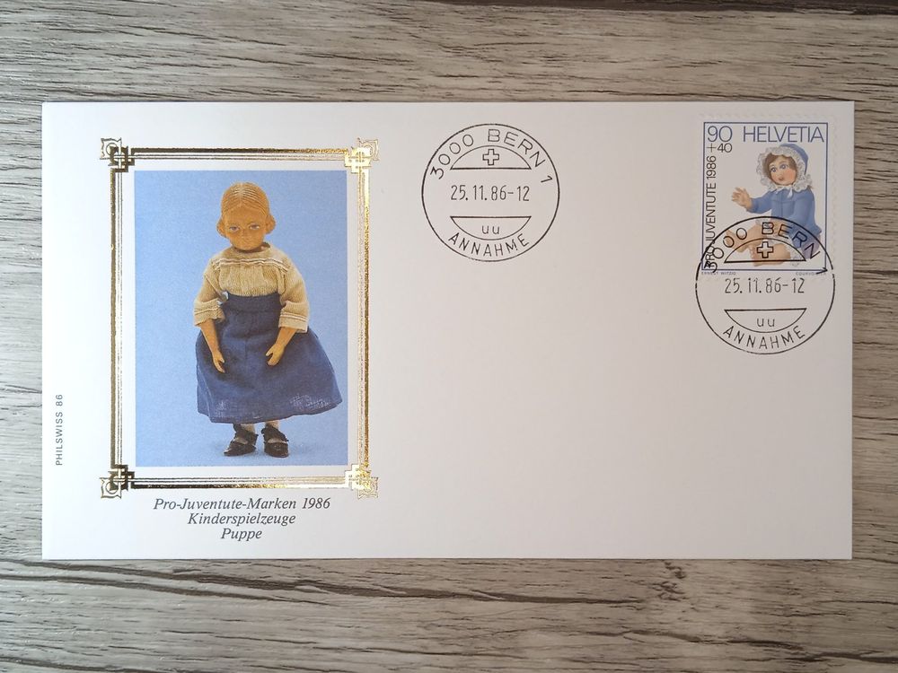 TR51 Enveloppe + Timbre Suisse 1986 (Gebraucht) in Cousset für CHF 0.6 – mit Lieferung auf ...
