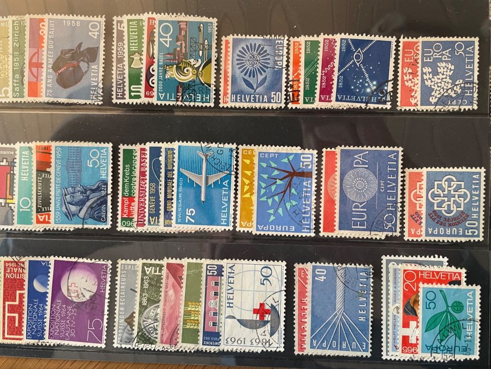 60 séries CH + valeurs, dès 20.- !! (Gebraucht) in Sonceboz-Sombeval ...
