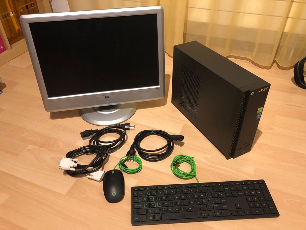 Acer PC mit HP Monitor, Keyboard und Maus (Gebraucht) in für CHF 50 ...