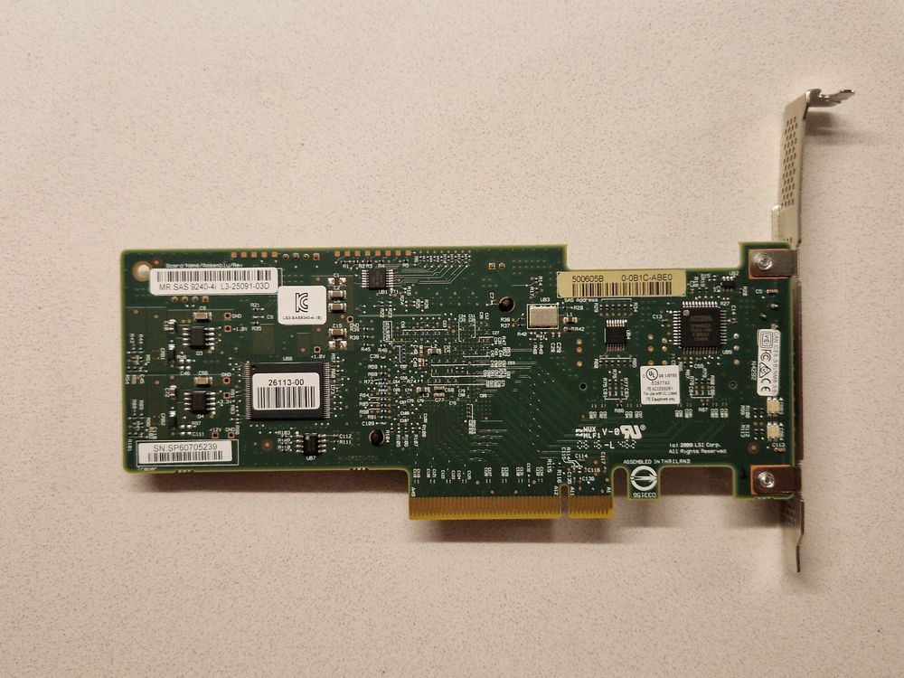 LSI SAS 9240-4i Four-Port 6Gb/s SATA+SAS RAID Controller (Gebraucht) in ...
