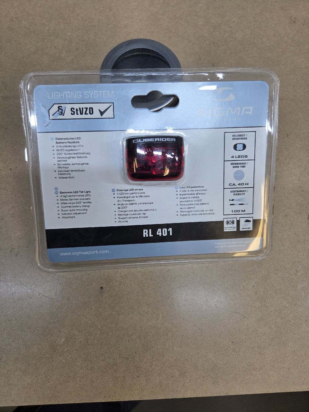 Sigma Cub Rider Ruecklicht, neu in Originalverpackung (Neu und ...