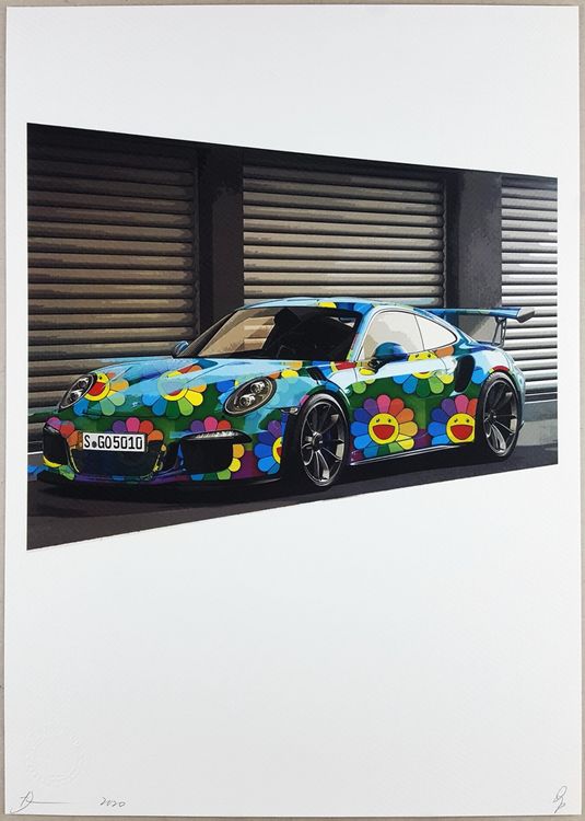 Death NYC Ltd Ed Pop Art Druck " Murakami Porsche 911 (Neu (gemäss ...