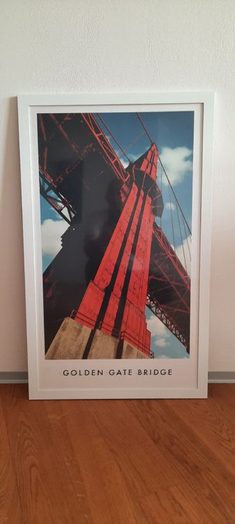 Gerahmtes Poster Golden Gate Bridge, neuwertig | Kaufen auf Ricardo