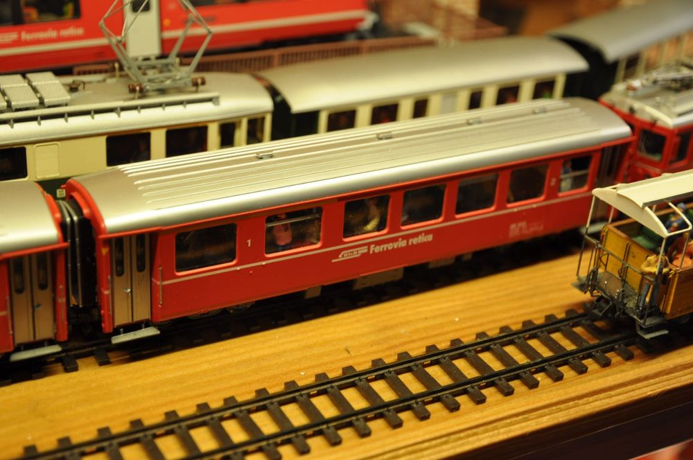 RhB - Bemo HOm -2 voitures voyageurs EW1 courtes + 1 fourgon (Neu und ...