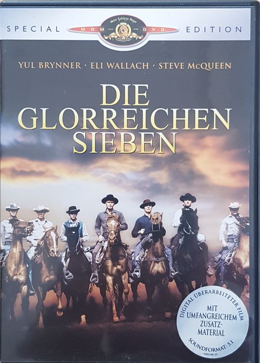 Die glorreichen Sieben. Brynner, Bronson, McQueen (DVD) 1960 (Gebraucht) in Schmitten FR für CHF ...