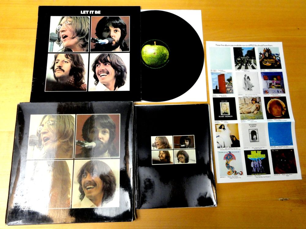 LP-BOX THE BEATLES let it be + 164 Page-BOOKLET UK PCS 7096 (Gebraucht ...