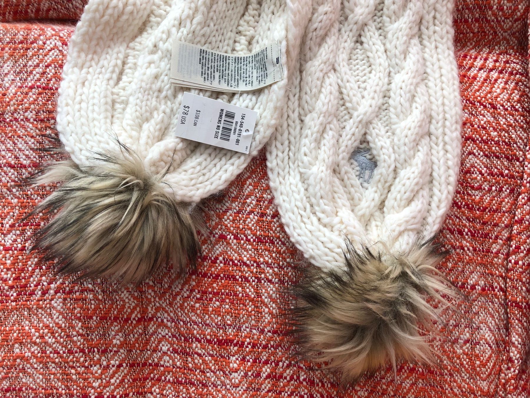 💗ABERCROMBIE & FITCH💗 Kuscheliger Schal mit Zopfmuster (Neu und ...