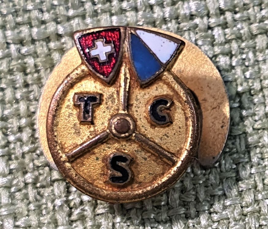 N802 - Alter Reversknopf TCS Schwarz - Touring Club Schweiz (Gebraucht) in Reinach BL für CHF 10 ...