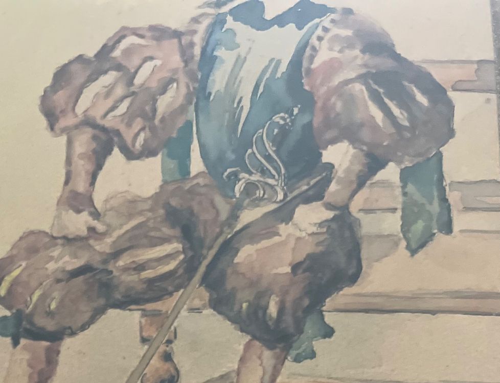 Antike Kämpfer Aquarell (Gebraucht) in Hochdorf für CHF 5 – mit Lieferung auf Ricardo kaufen