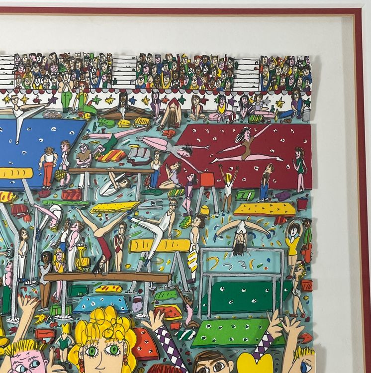 James Rizzi (1950-2011) 3D Collage Serigraphie Handsigniert (Gebraucht) in Root für CHF 440 ...