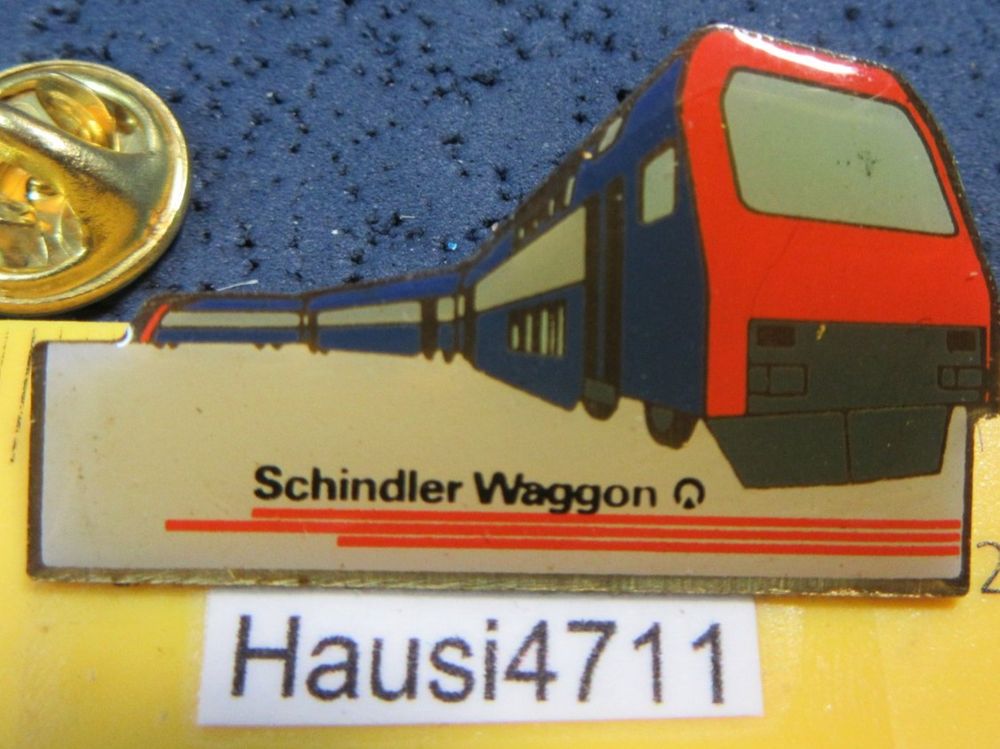 BAHN PIN SCHINDLER WAGGON GOLDIG GLASIERT ZUG BAHN | Kaufen auf Ricardo