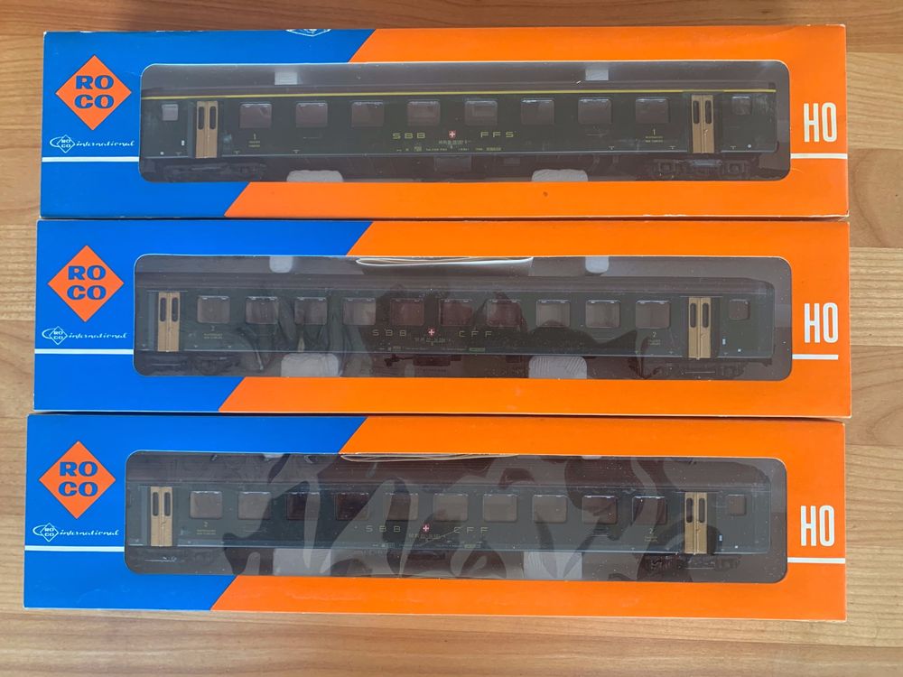 2 X Roco 4238 + 1 x Roco 4239 Personenwagen EW II,altes logo | Kaufen ...