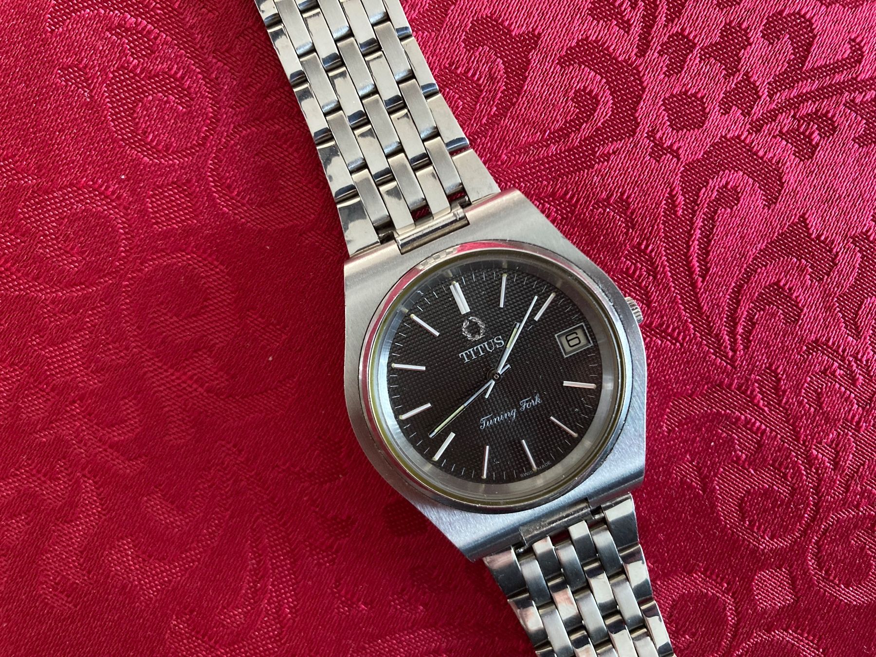 Titus Tuning Fork Electronic F300Hz Uhr, Vintage NOS, läuft (Neu ...