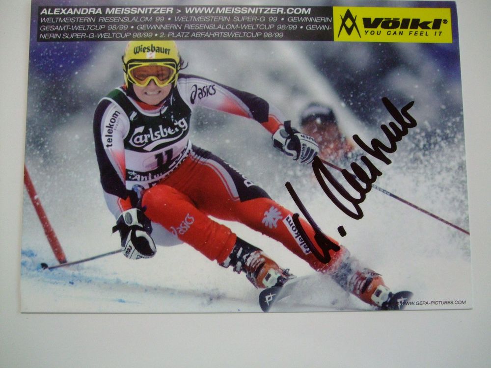ALEXANDRA MEISSNITZER (AUT) SKISTAR HANDSIGNIERT TOP AK | Kaufen auf Ricardo