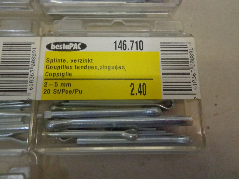 1grosser Splinten-Satz + 10 kleine assortierte Splintensätze (Gebraucht ...