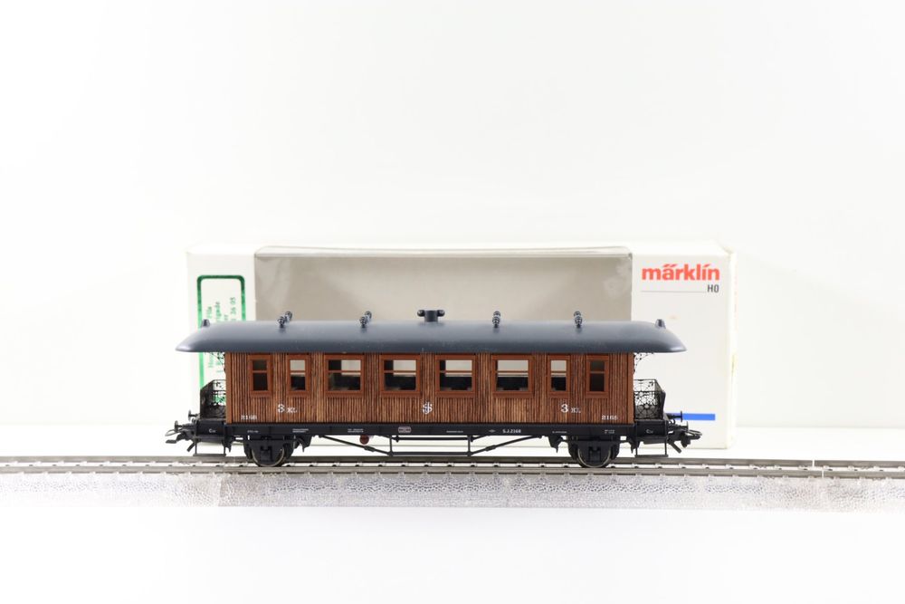 Märklin 42702 SJ Personenwagen Holzwagen H0 AC (Neu (gemäss Beschreibung)) in Ried (Muotathal ...
