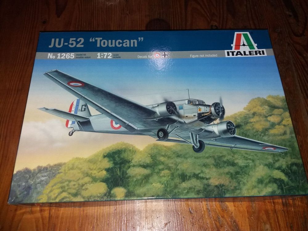 Ju-52 toucan italeri 1265 1/72 (Neu und originalverpackt) in Düdingen für CHF 17.5 – mit ...