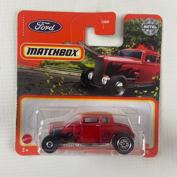 Matchbox 1932 Ford Coupe Red - MBX Basic Car 8/100 | Kaufen auf Ricardo