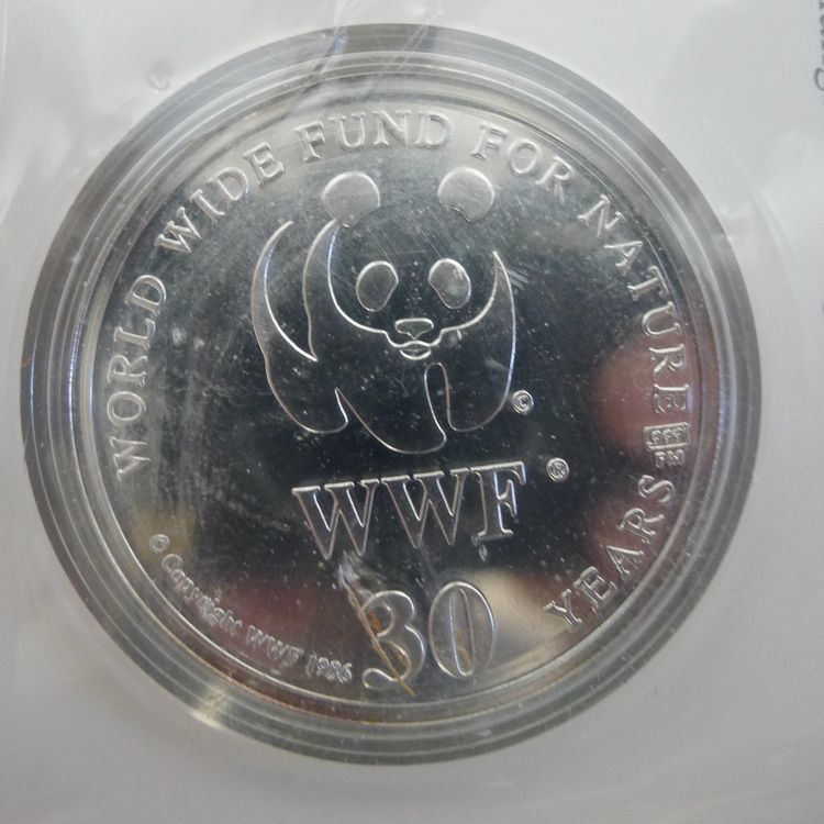 1986, 20g Silbermünze 30 Jahre WWF - Nasenaffe, ab 1.- (Gebraucht) in ...