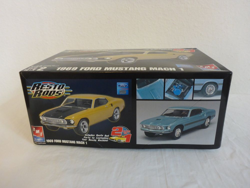 Modellbau AMT Resto Rods 2 kits in1 Ford Mustang Mach 1 1969 | Kaufen ...
