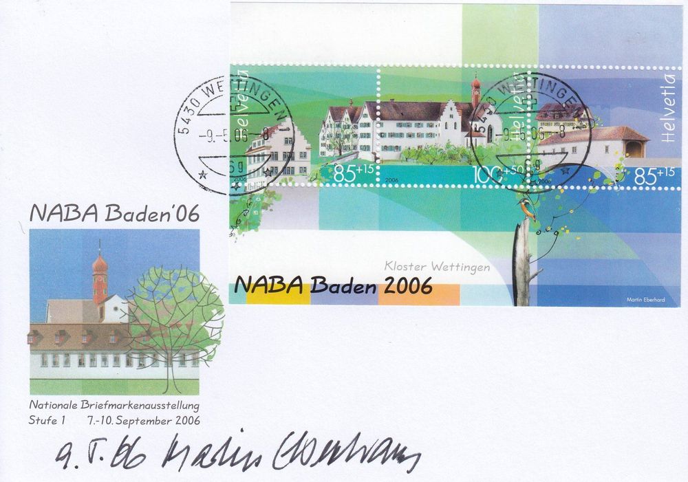 W93II.Abart FDC NABA Baden, Name b. Rand | Kaufen auf Ricardo