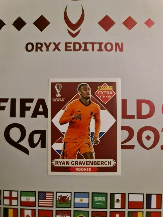 Panini Extra Sticker Qatar 2022 Ryan Gravenberch BASE (Neu (gemäss Beschreibung)) in Wädenswil ...