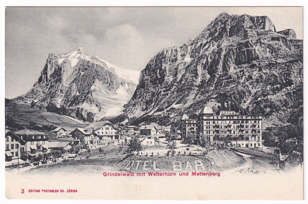 Grindelwald mit Wetterhorn und Mettenberg | Kaufen auf Ricardo