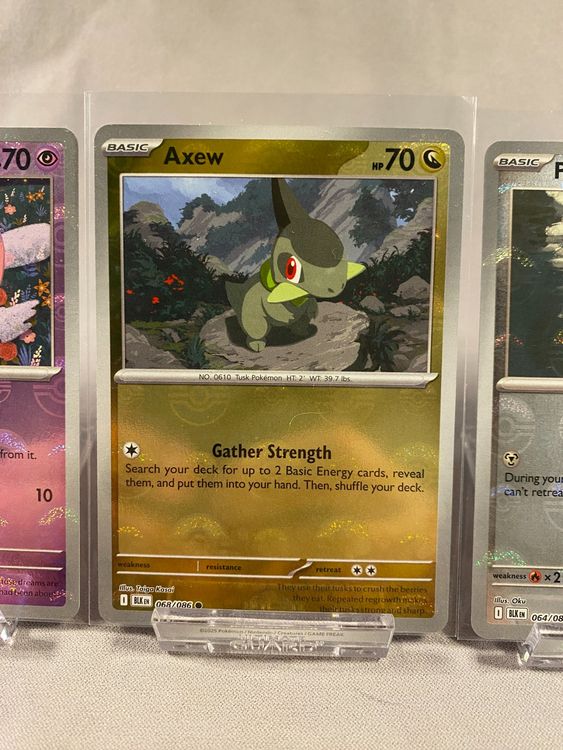 Pokémon / Poke Ball Foil Holo / Black Bolt / EN / Axew etc. (Neu ...