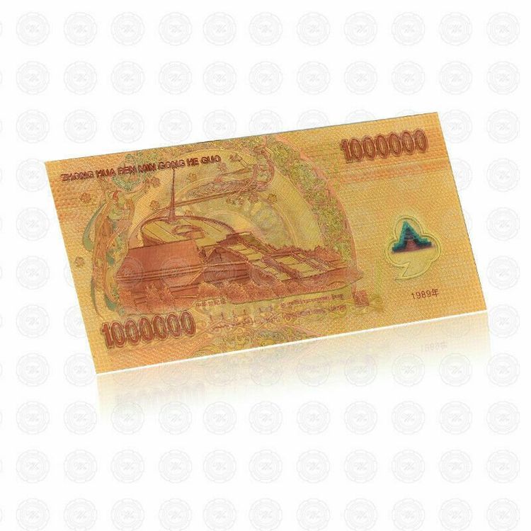 Chinese Dragon 1 Million Yuan 24 K Gold Foil Banknote (Neu (gemäss ...