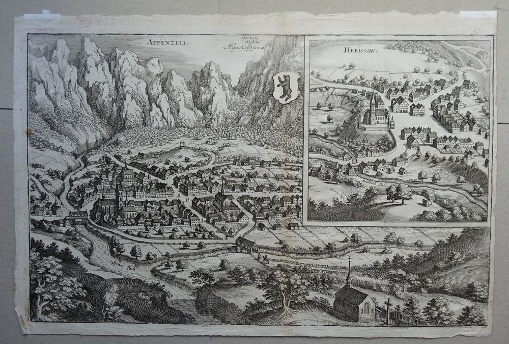 Appenzell Kupferstich von Merian um 1642 SEHR RAR | Kaufen auf Ricardo