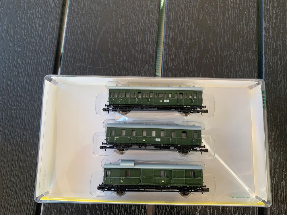 15728 TRIX 3-er Abteiwagen-Set Deutsche Reichsbahn neu OVP (Neu und ...