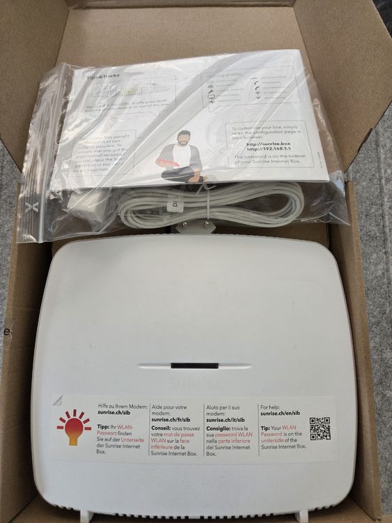Sunrise Internet Box Copper Kit, Router Modem (Gebraucht) in Maur für ...