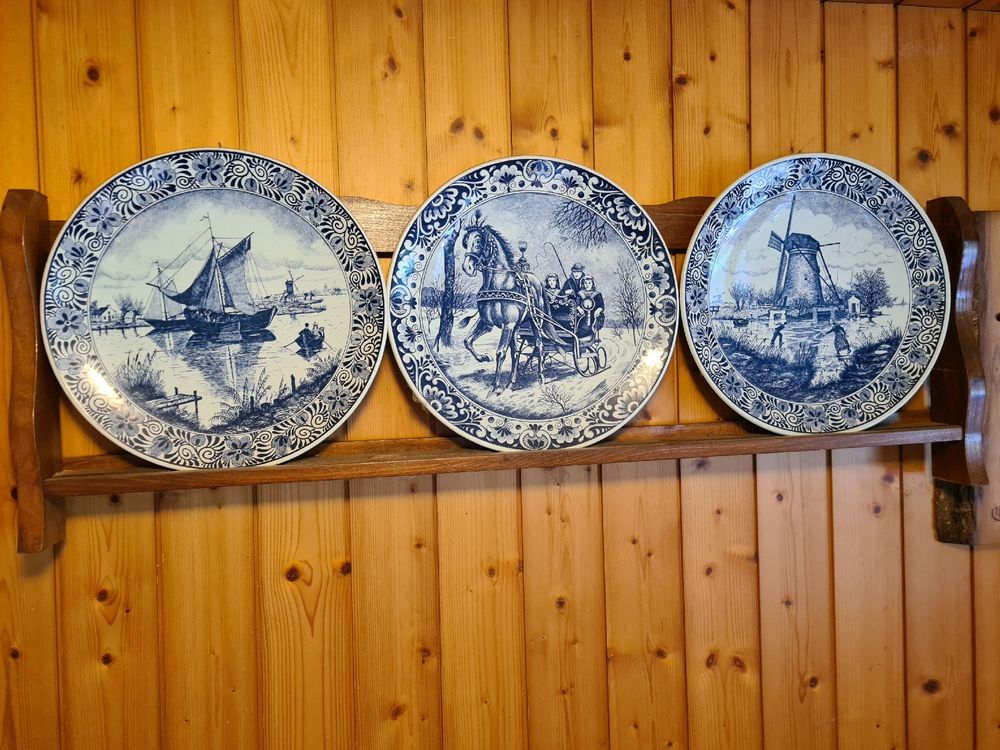 Delfts Blauw Wandteller 3 Stk. mit Gestell (Gebraucht) in frutigen für ...