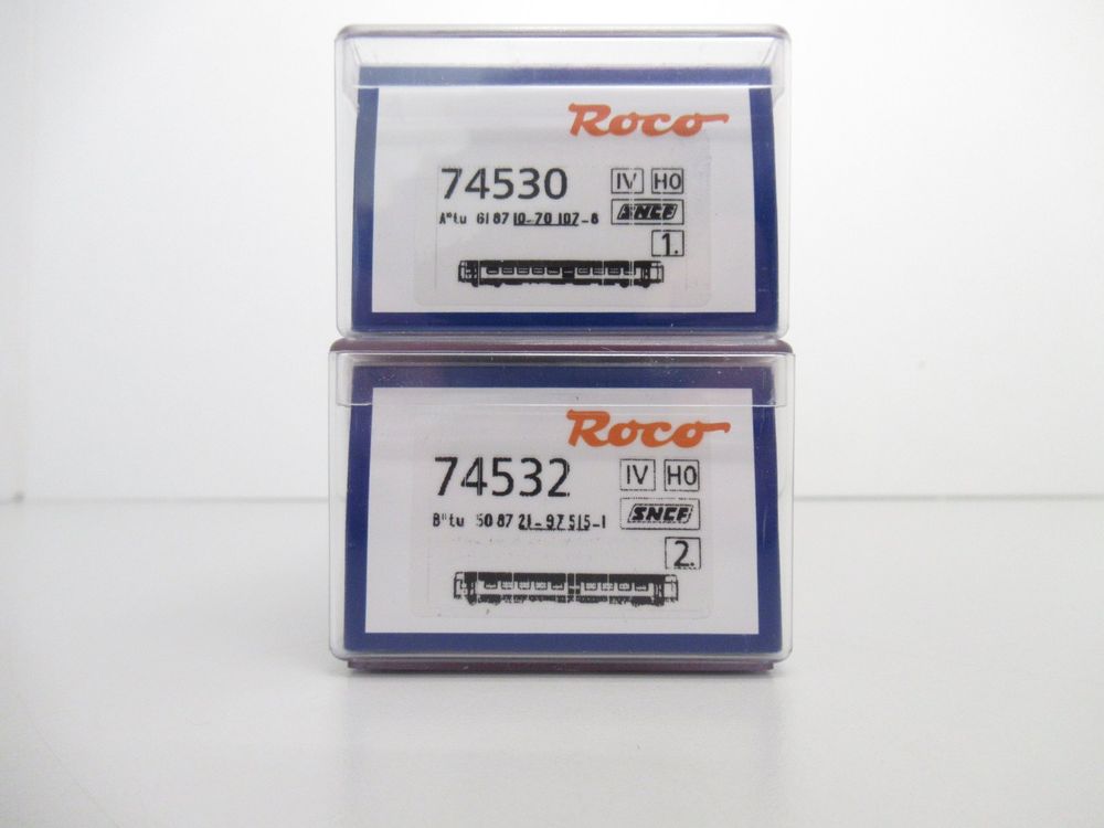 Roco 74530/32 2x Corail-Grossraumwagen SNCF DC GS H0 (Gebraucht) in Basel für CHF 100 – mit ...