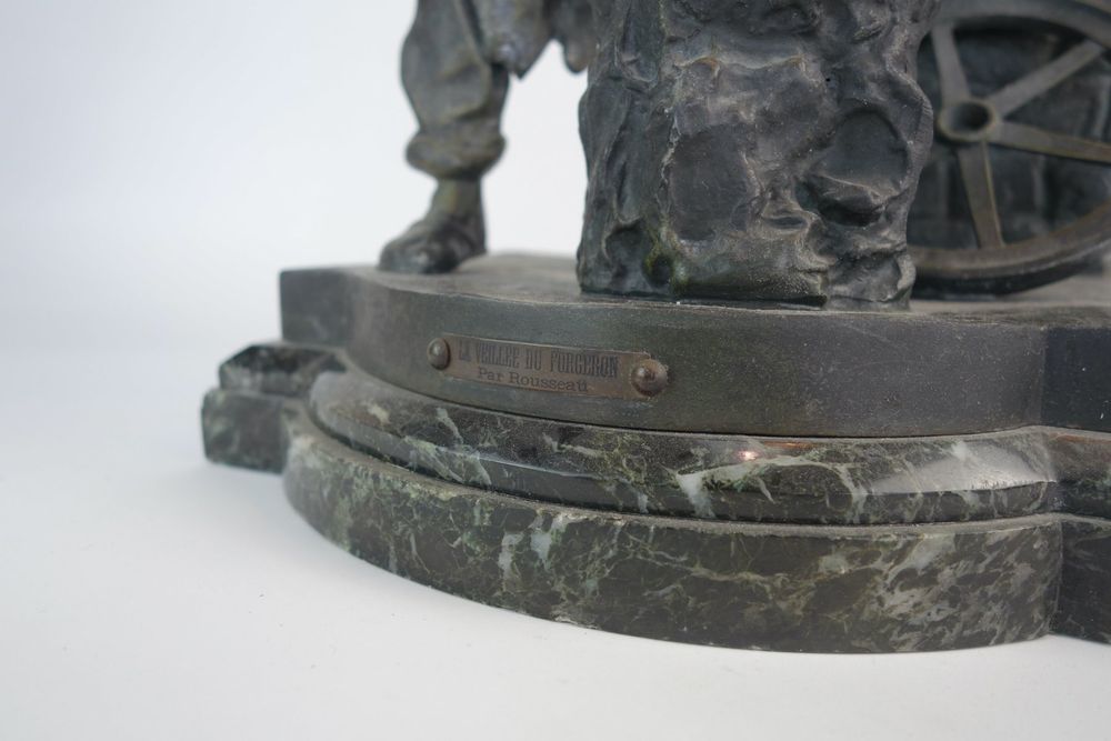 Bronze Skulptur mit Lampe, Schmied in Werkstatt (Gebraucht) in Zumikon für CHF 3001 – mit ...