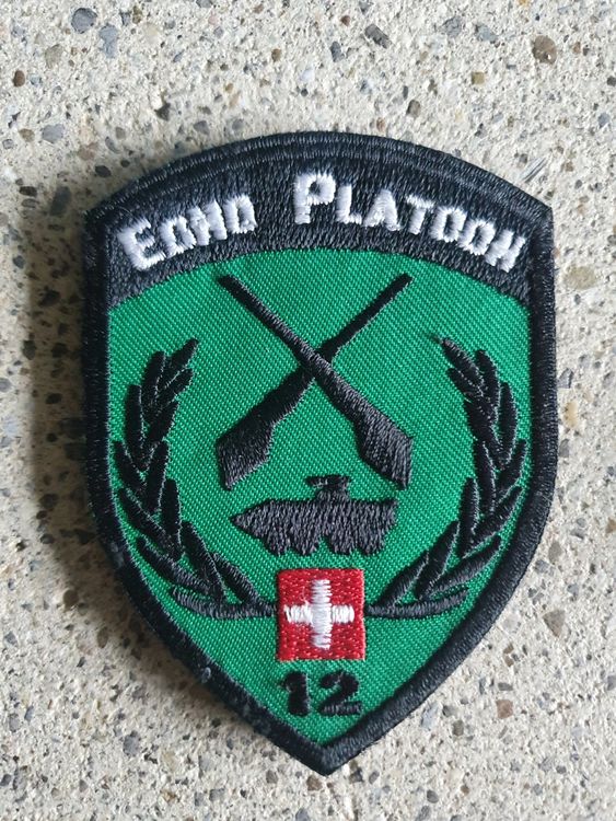Swisscoy Badge Echo Platoon Swisscoy 12 klett (Neu und originalverpackt ...