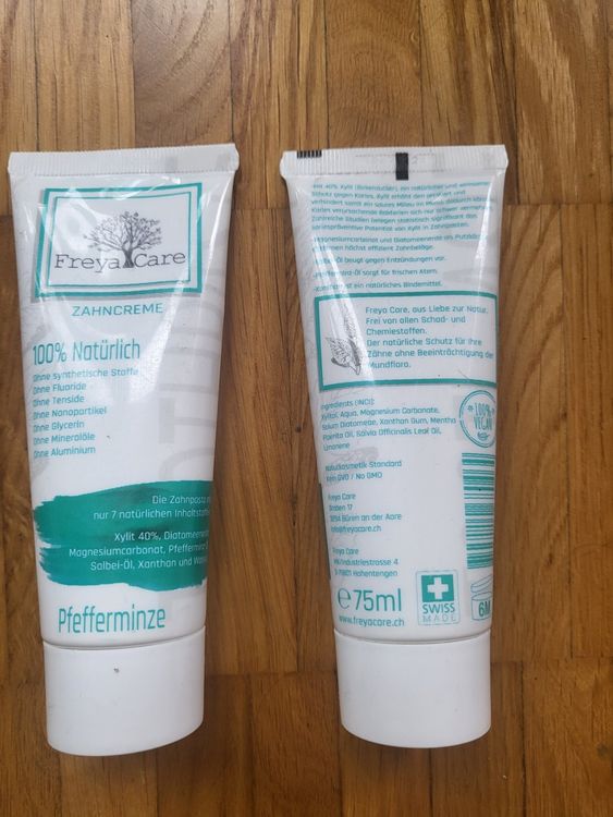 Freya Care Zahnpasta vegan & 100% natürlich (Neu und originalverpackt ...