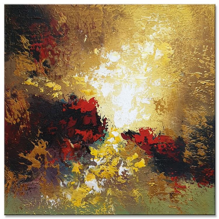 Original Kunst Galerie Gemälde "Floral Vitality" von Dieu (Neu (gemäss Beschreibung)) in Dresden ...