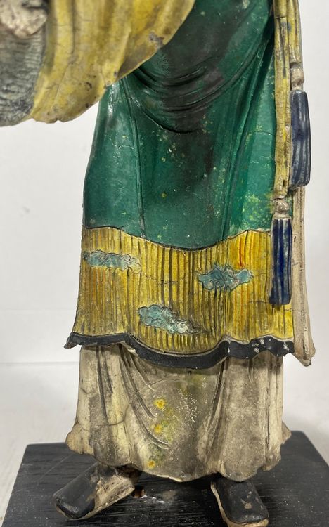 Antik China Keramik Figu eines weisen Gelehrten in schönem (Gebraucht ...