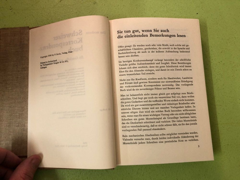 Paul Strub: Schweizer Korrespondenzbuch 1958 (Gebraucht) in Zürich für ...