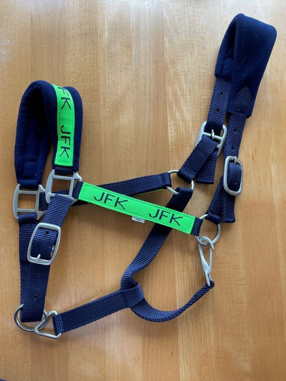 Pferdehalfter COB Navy mit Fleece JFK (Neu und originalverpackt) in ...