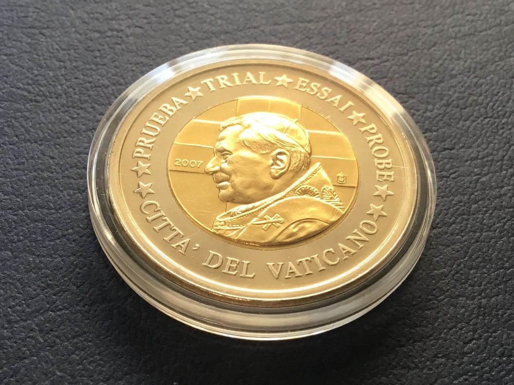 2 Euro Entwurf Vatikan 2007 Papst Benedikt (Neu (gemäss Beschreibung ...