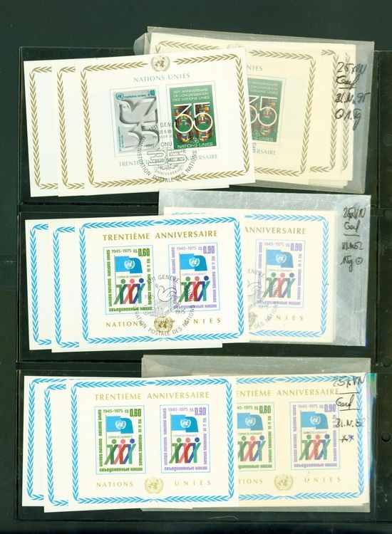 Vereinte Nationen ca. 75 Blocks (AX272) (Gebraucht) in Seuzach für CHF ...