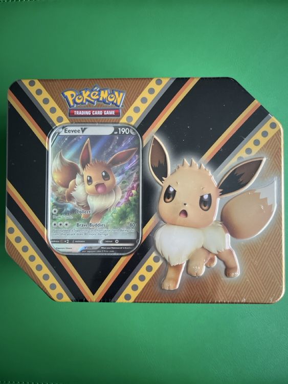Pokemon Eevee/ Evoli V Power Tin Box EN (Neu und originalverpackt) in ...