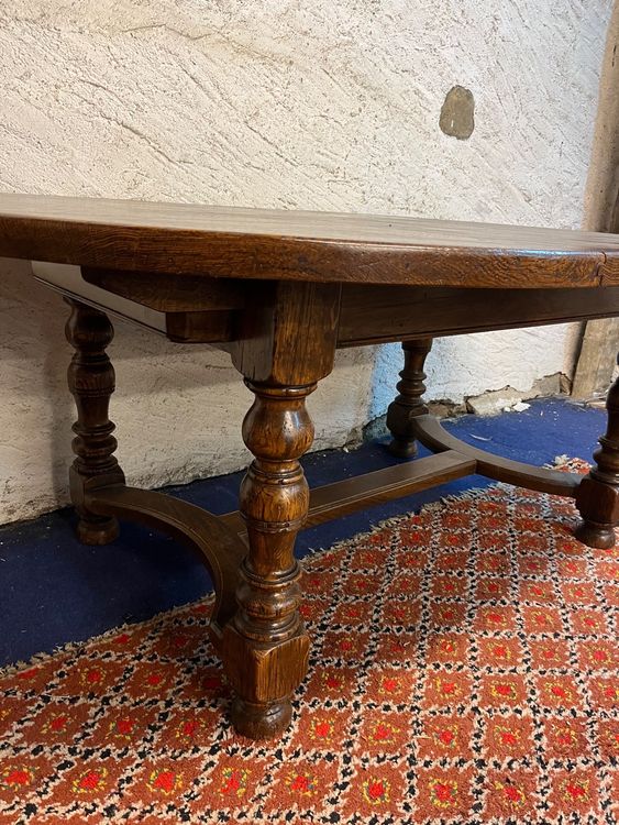 Grande Table rustique en chêne Massif avec 2 rallonges | Kaufen auf Ricardo