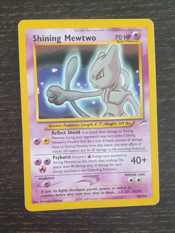 Shining Mewtwo Neo Destiny 109/105 Holo (Gebraucht) in Münchenbuchsee ...